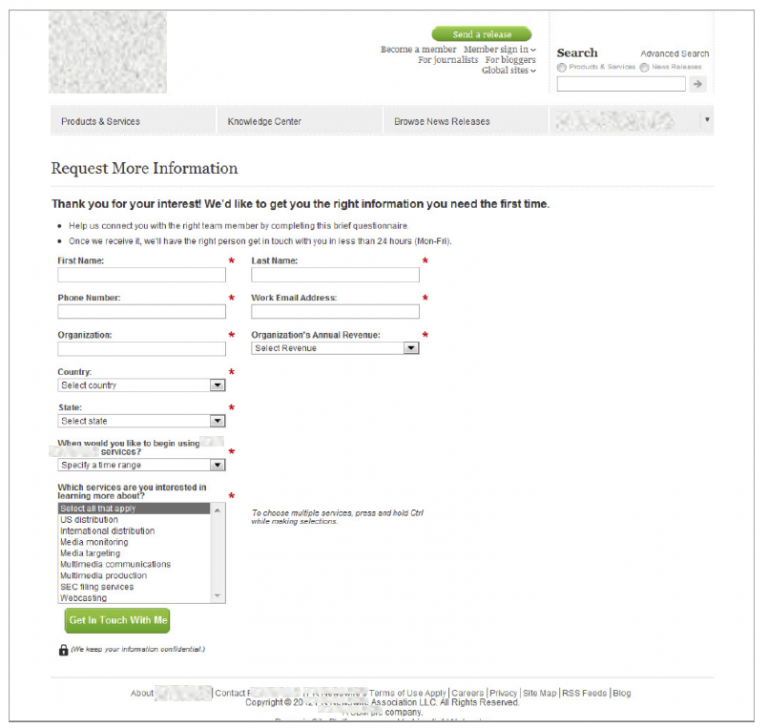 Optimizing Web Forms: How one company generated 226% more leads from a ...