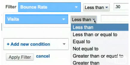 Advanced Filter - MarketingExperiments